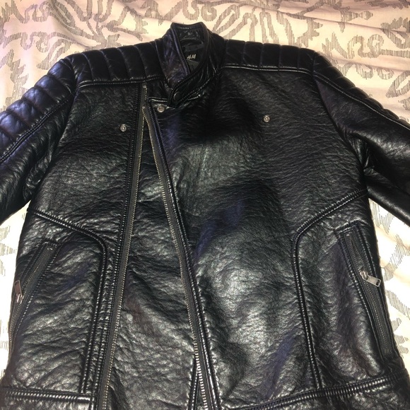 H&M | Jackets & Coats | Hm Faux Leather Jacket | Poshmark